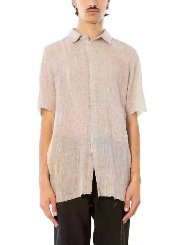 DAUB Chest-pocket Short-sleeve Shirt - Neutrals
