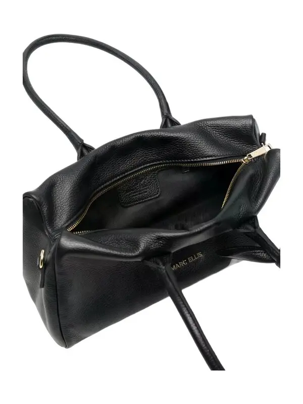 MARC ELLIS Bilbao Grainy Leather Shoulder Bag - Black
