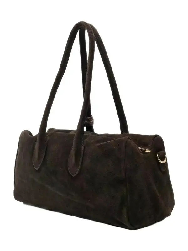 MARC ELLIS Bilbao Suede Leopard-print Charm Shoulder Bag - Brown