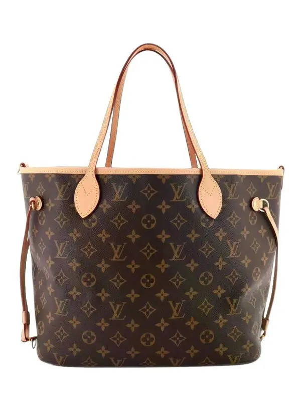 LOUIS VUITTON Neverfull Bandouliere Inside Out Monogram Canvas And Textile Mm Tote Bag - Brown