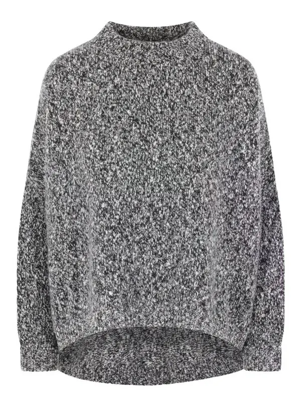 Dusan Mélange Cashmere Sweatshirt - Black