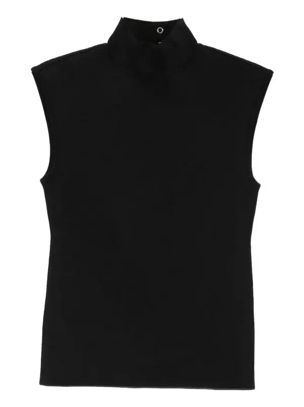 LANVIN High-neck Sleeveless Top - Black