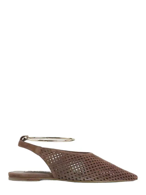 JIL SANDER Perforated Leather Pumps - Brown