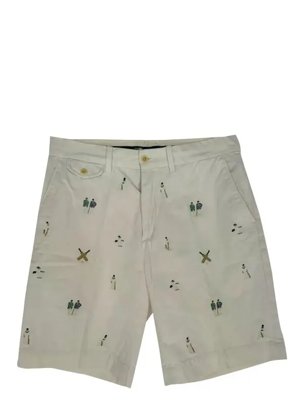Ralph Lauren Embroidered Bradbury Shorts - Neutrals