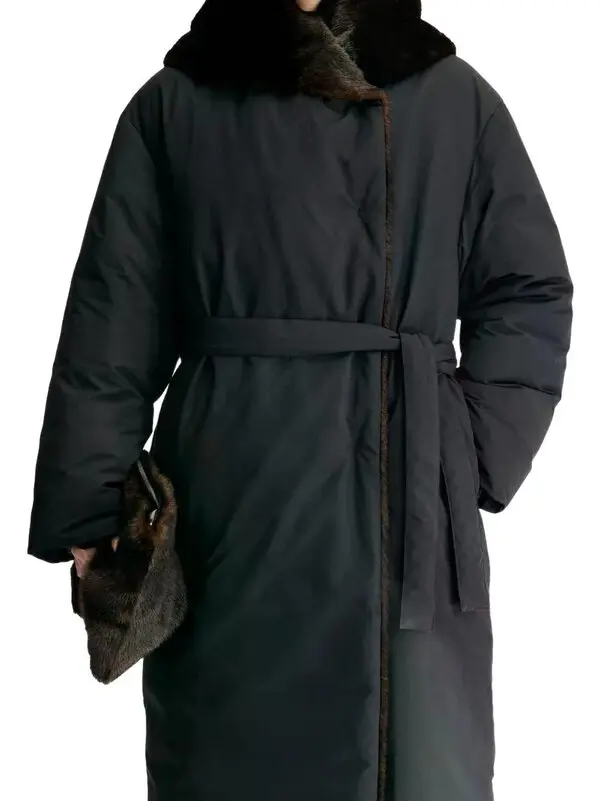 Loulou De Saison Darcy Shawl-collar Double-breasted Down Coat - Black