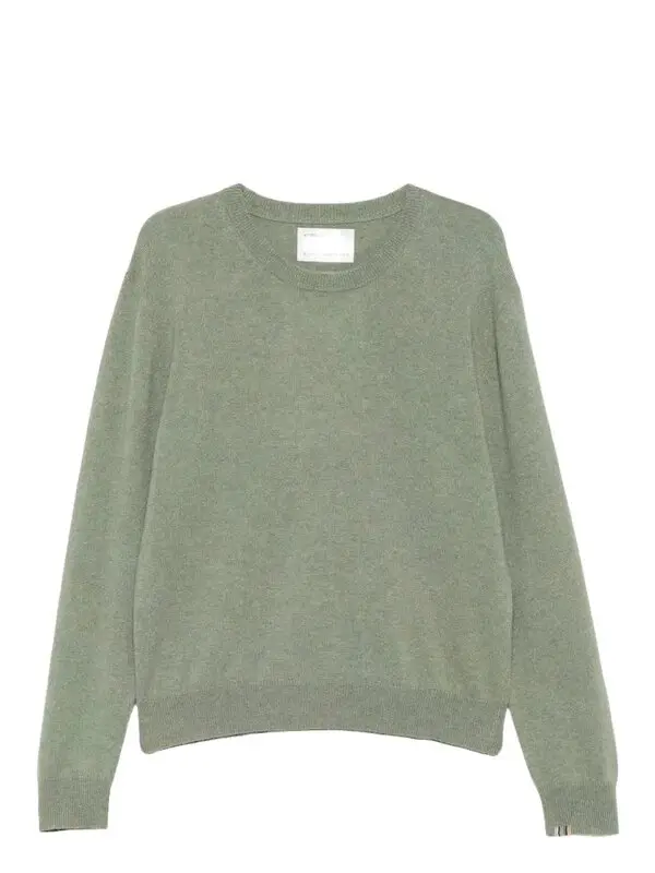 Extreme Cashmere Bis Crew-neck Ribbed-trim Sweater - Green