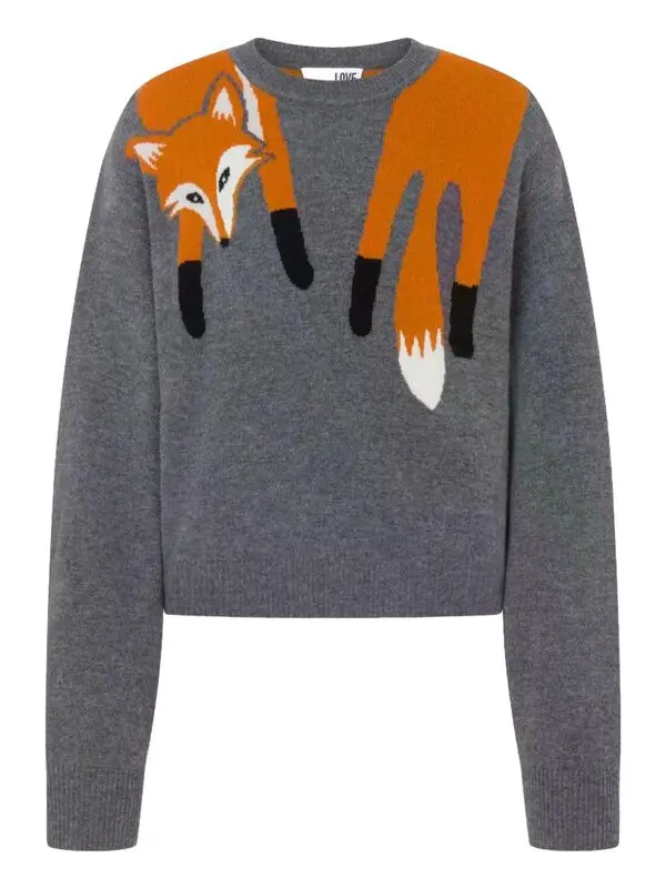 Moschino Inlaid Wool Sweater - Grey