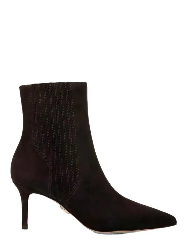 Veronica Beard Lisa Suede Pointed-toe Ankle Boots - Brown