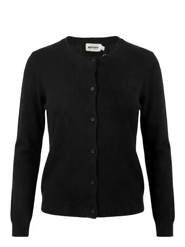 NOTSHY Button-up Cashmere Cardigan - Black