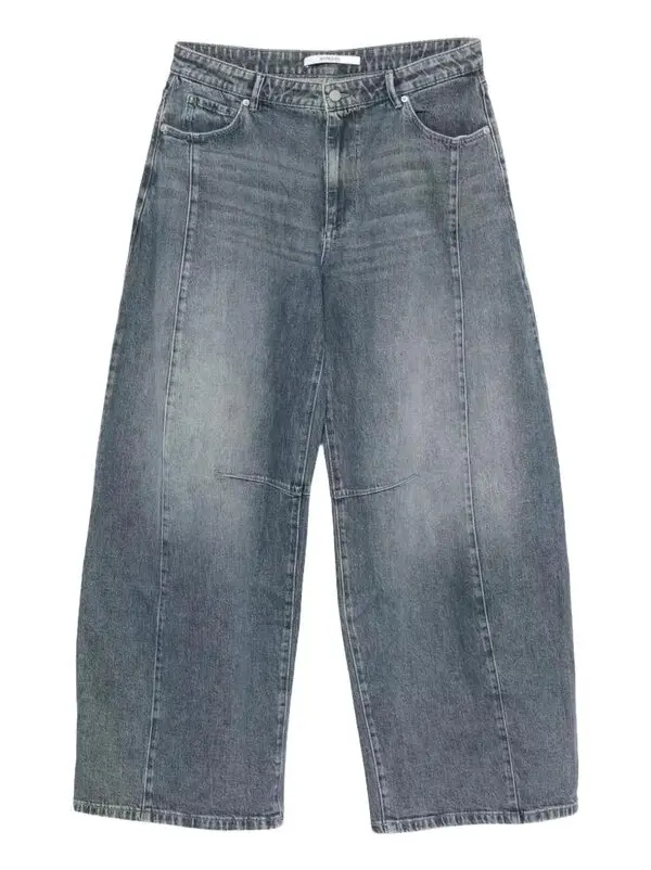 HOMAGE Bowie Seam-detail Wide-leg Jeans - Blue