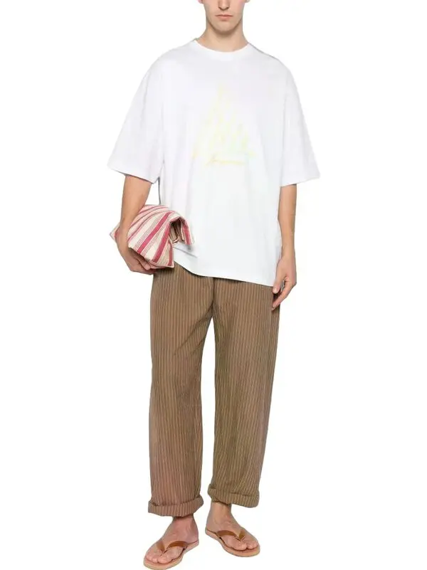 Jacquemus Le Voilier Embroidered T-shirt - White