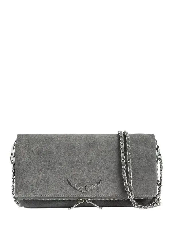 Zadig&Voltaire Rock Suede Shoulder Bag - Grey