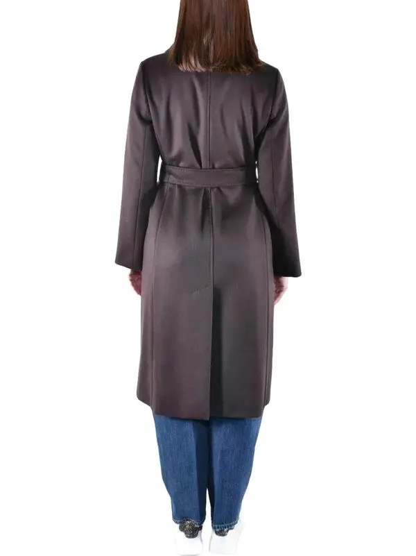 Max Mara Belted Double-breasted Coat - Brown