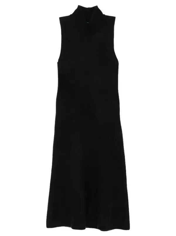 Magda Butrym High-neck Sleeveless Midi Dress - Black