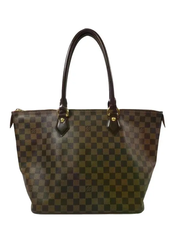 LOUIS VUITTON Mm Damier Saleya Tote Bag - Brown