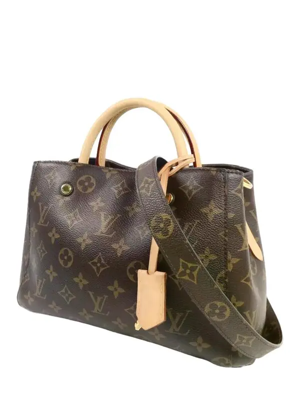 LOUIS VUITTON Montaigne Bb Monogram Shoulder Bag - Brown