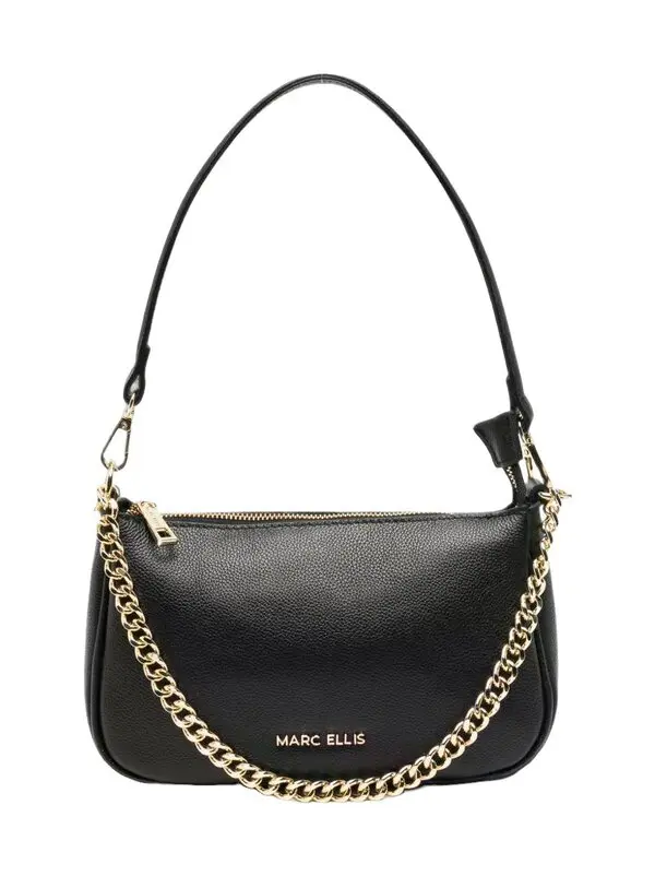 MARC ELLIS Mirtado Leather Shoulder Bag - Black