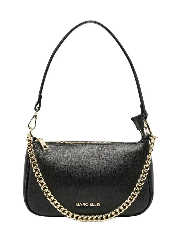 MARC ELLIS Mirtado Leather Shoulder Bag - Black