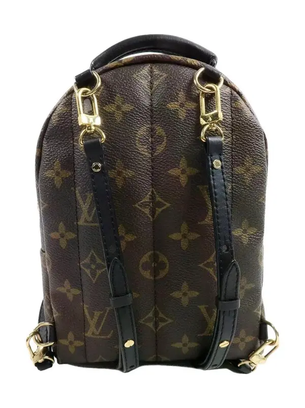 LOUIS VUITTON Mini Palm Springs Love Lock Backpack - Brown