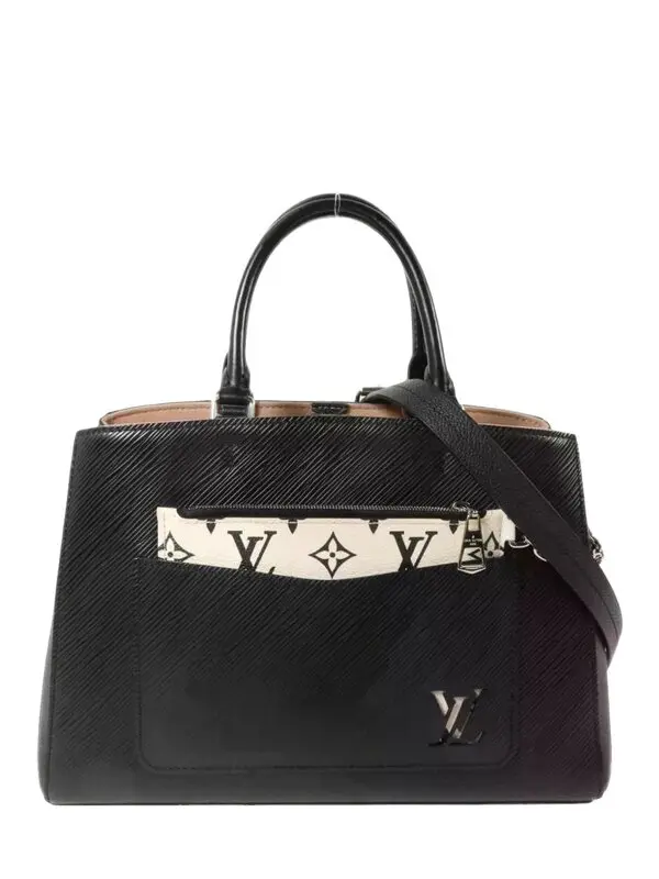 LOUIS VUITTON Mm Marelle Leather Tote Bag - Black