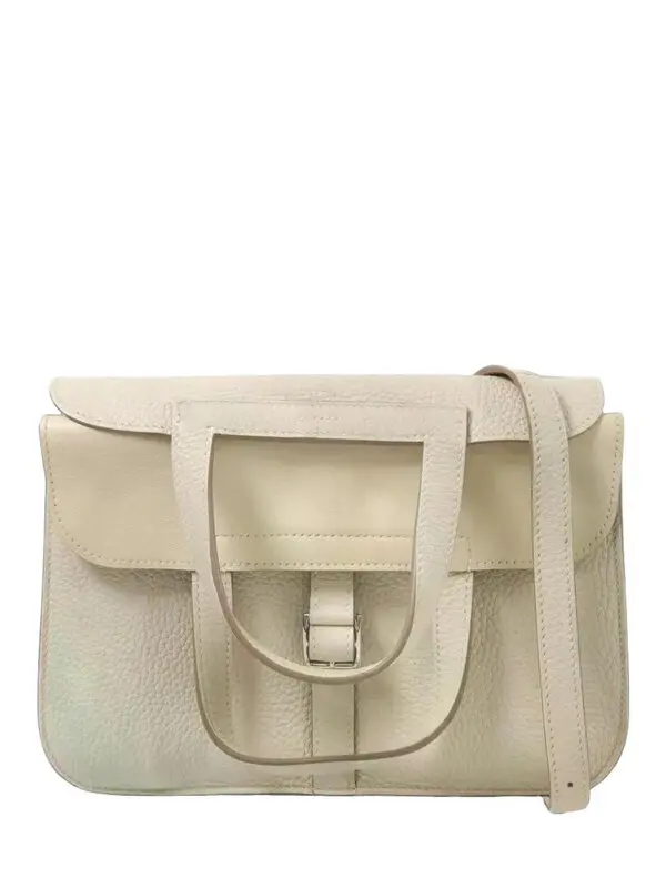 Hermès 25 Halzan Two-way Shoulder Bag - Neutrals