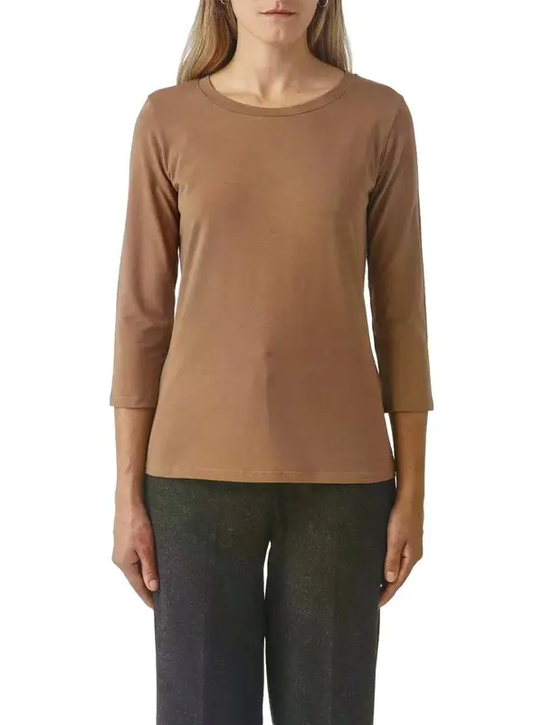 Max Mara Orata Three-quarter Sleeve T-shirt - Brown