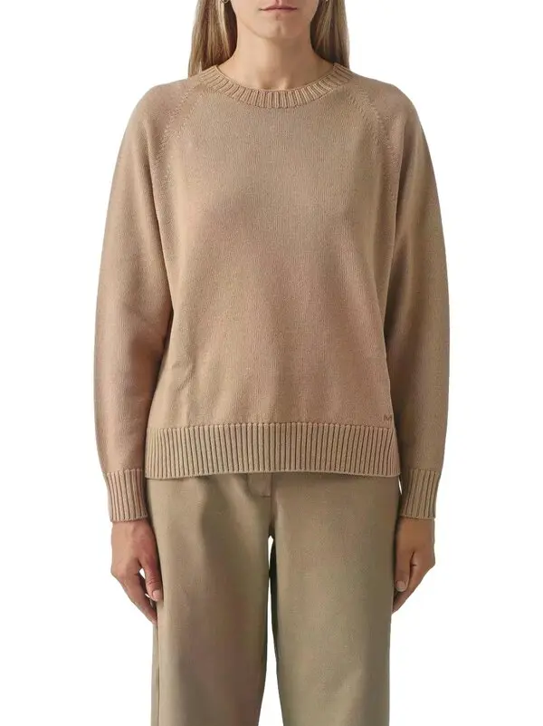 Max Mara Virgola Raglan-sleeve Sweater - Brown