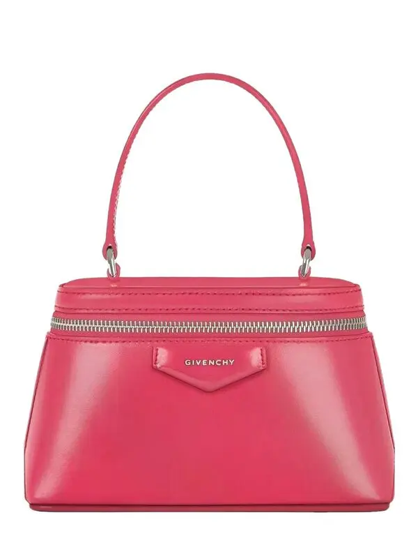 Givenchy Antigona Vanity Bag In Box Leather With Chain - Pink