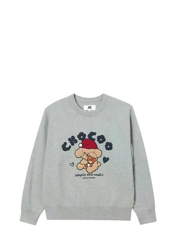CHOCOOLATE Graphic-patch Sweatshirt - Grey