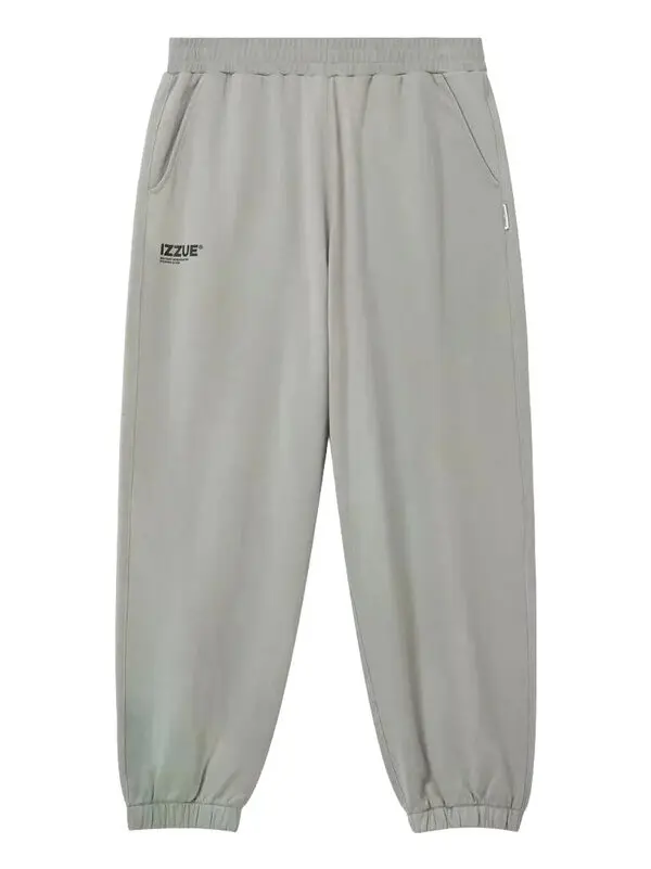 Izzue Logo-print Elasticated Track Pants - Grey