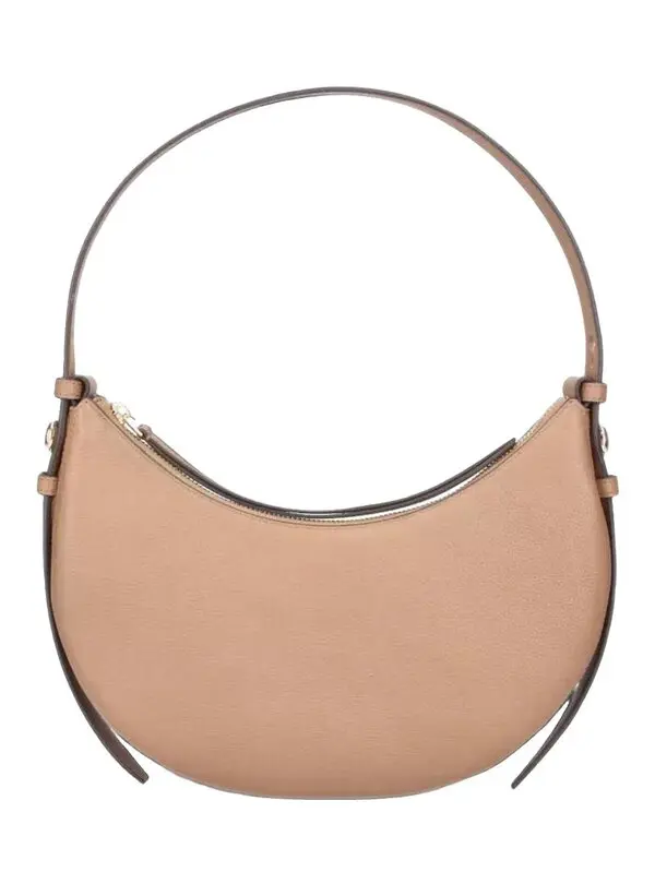 Tory Burch Crescent-leather Shoulder Bag - Neutrals