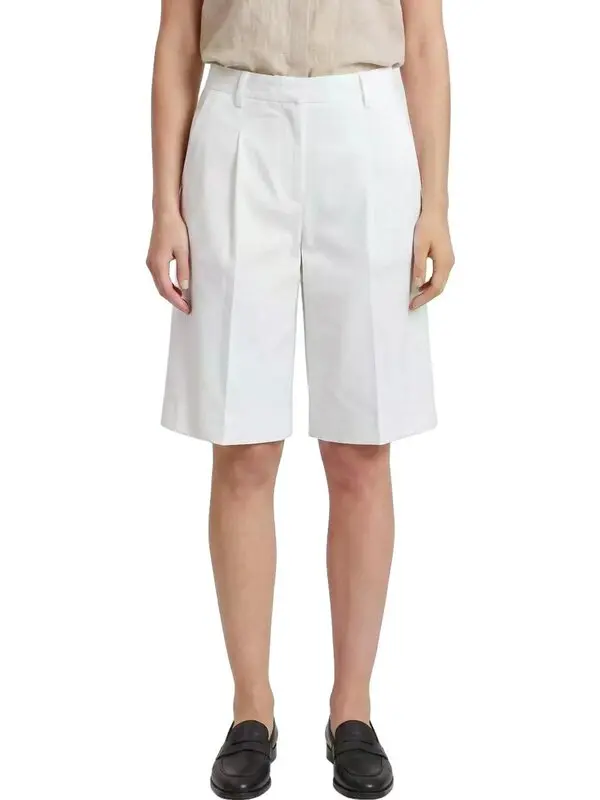 Brunello Cucinelli Tailored Pleated Shorts - White