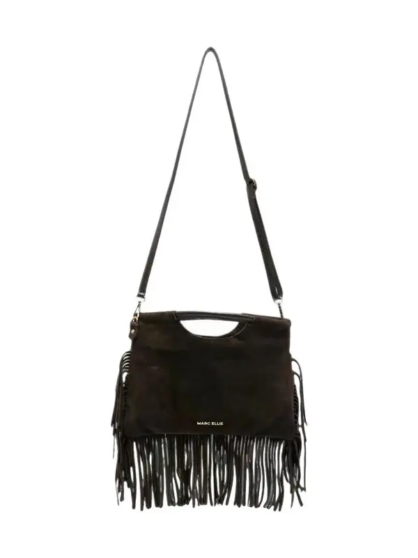 MARC ELLIS Cameliacm Fringe-trim Leather Tote Bag - Brown