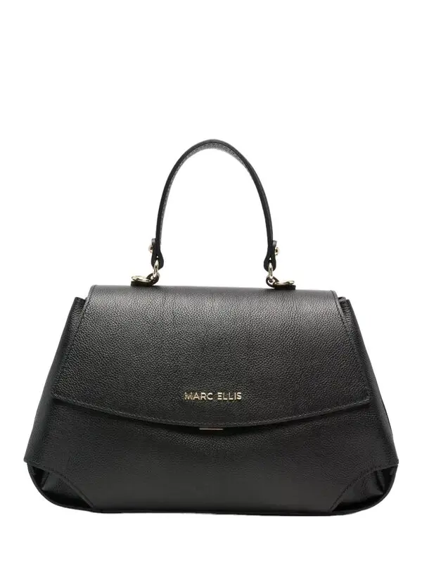 MARC ELLIS Spency Grainy Leather Tote Bag - Black
