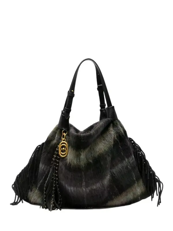 LA CARRIE Kerala Fringe-trimmed Tote Bag - Black