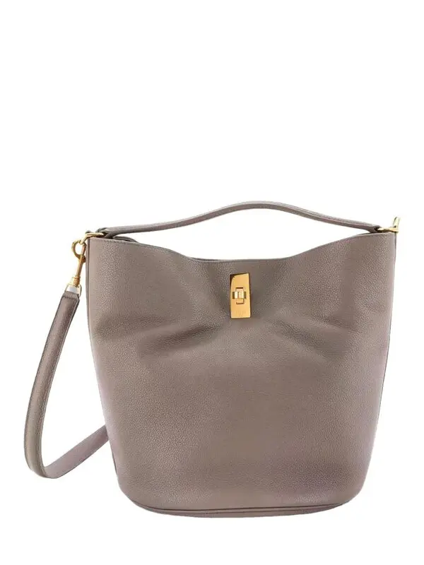 Celine 16 Bag Leather Bucket Bag - Grey