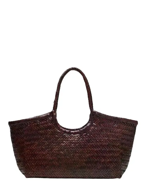 Dragon Diffusion Woven Shopping Tote Bag - Brown