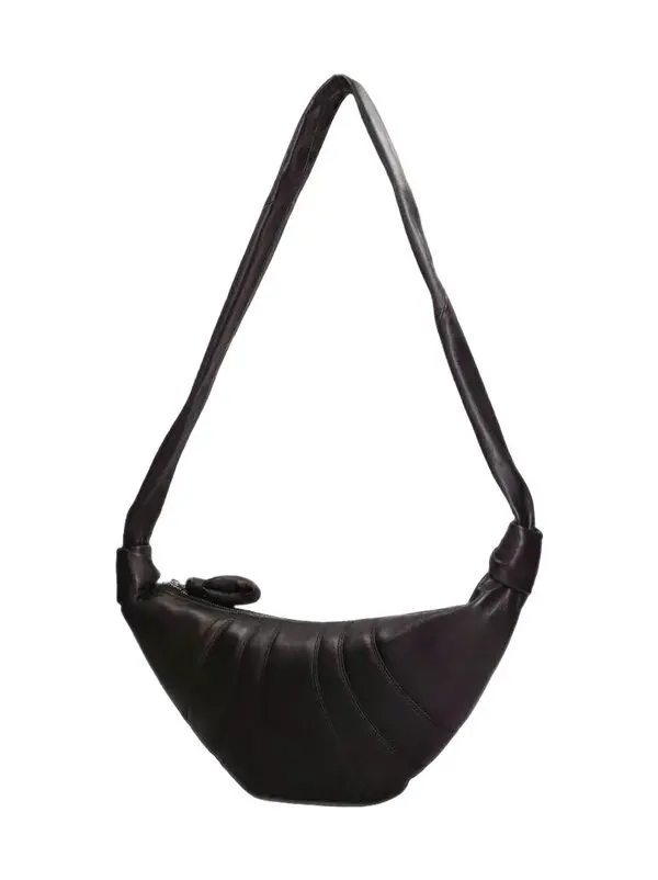 LEMAIRE Small Croissant Bag In Leather - Brown