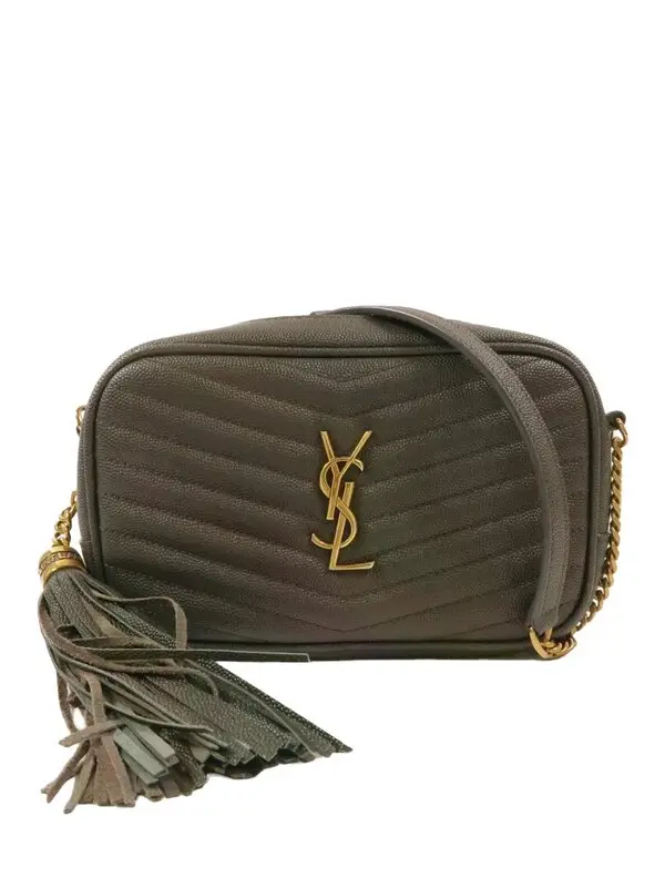 Saint Laurent Mini Lou Shoulder Bag - Grey