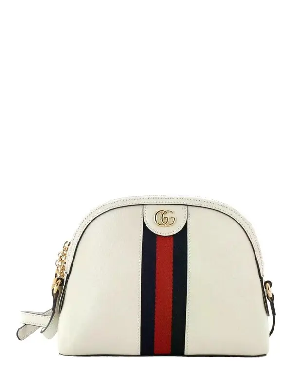 Gucci Ophidia Dome Shoulder Bag Leather Small Crossbody Bag - White
