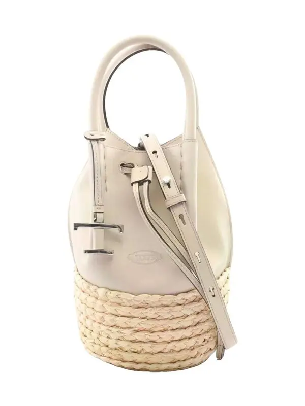 TOD'S 2010s T Timeless Bucket Bag - Neutrals