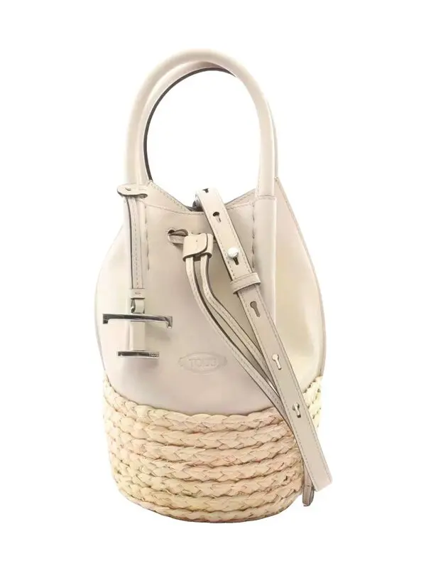 TOD'S 2010s T Timeless Bucket Bag - Neutrals