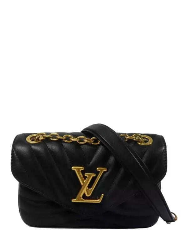 LOUIS VUITTON Pm New Wave Chain Shoulder Bag - Black