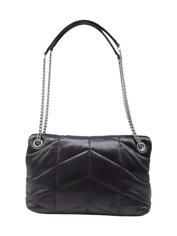 Saint Laurent Puffer Loulou Shoulder Bag - Black