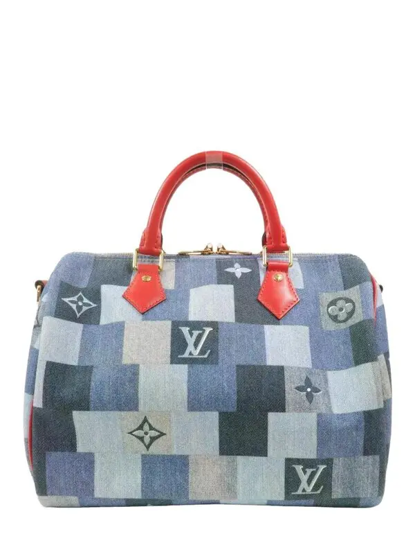 LOUIS VUITTON 30 Speedy Bandoulière Two-way Tote Bag - Blue