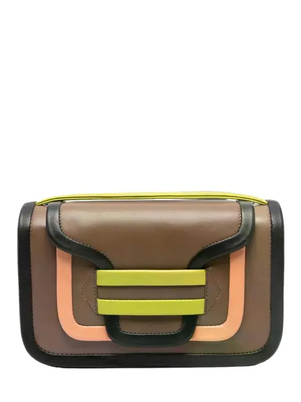 Pierre Hardy Alpha Leather Shoulder Bag - Brown