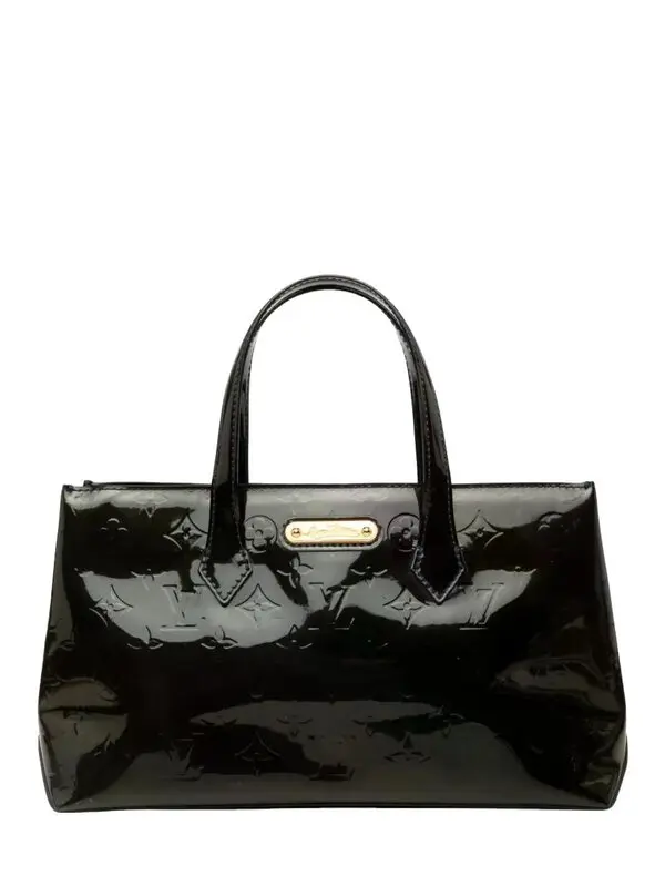 LOUIS VUITTON 2009-2013 Monogram Vernis Wilshire Pm Handbag - Blue