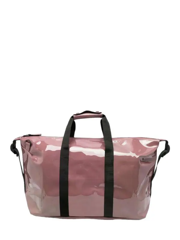 Rains Glossy-finish Holdall Bag - Pink