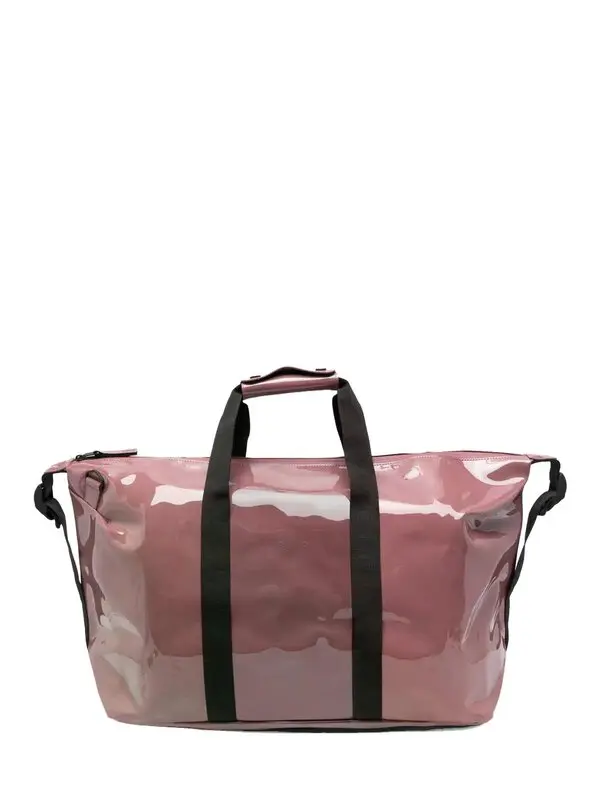 Rains Glossy-finish Holdall Bag - Pink