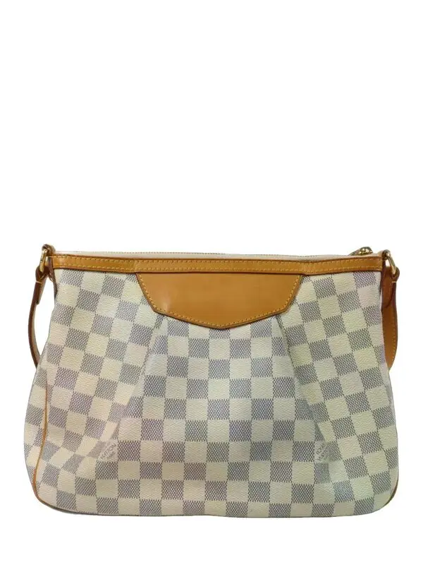 LOUIS VUITTON Pm Damier Azur Siracusa Shoulder Bag - Neutrals